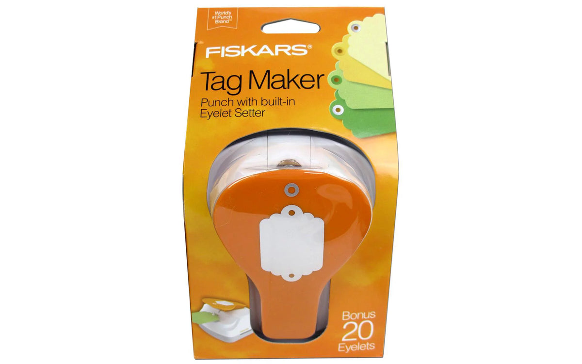 Punch Fiskars Tag Maker - Scallop – Oscar & Pixie